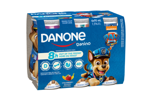 Danino Strawberry Banana Yogurt Drink | Danone