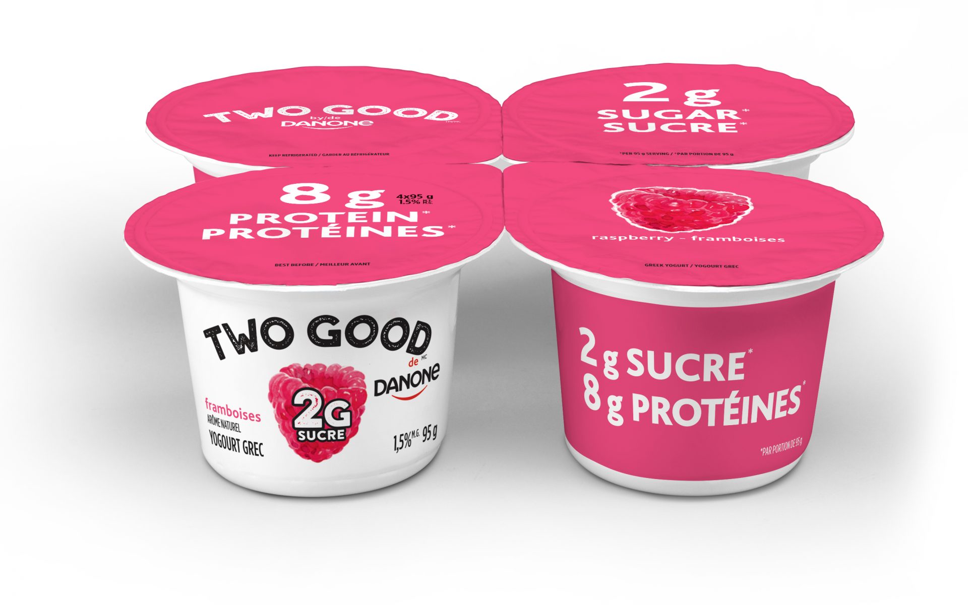 Yogourt Grec à faible teneur en sucre | 8 g de protéines | Two Good